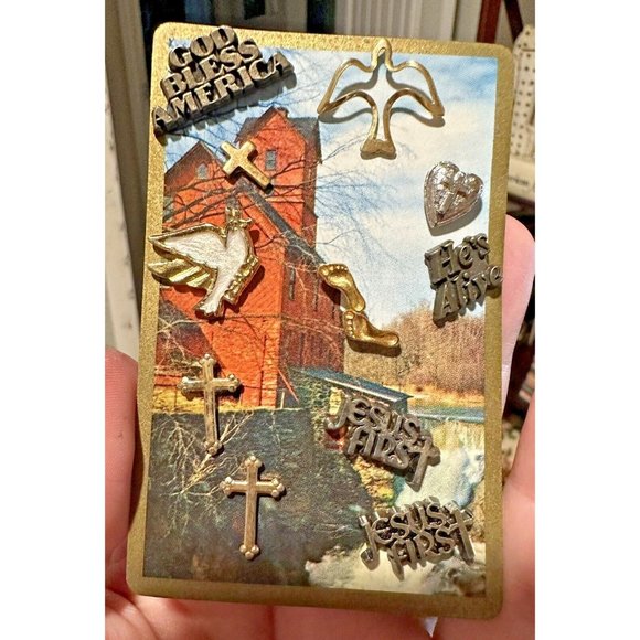 Jewelry | Religious Christian Lapel Pin Lot 11 Pieces Doves Crosses ...